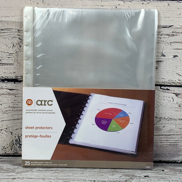 Arc | Office | Arc Sheet Protectors 25count Top Loading Letter Size ...
